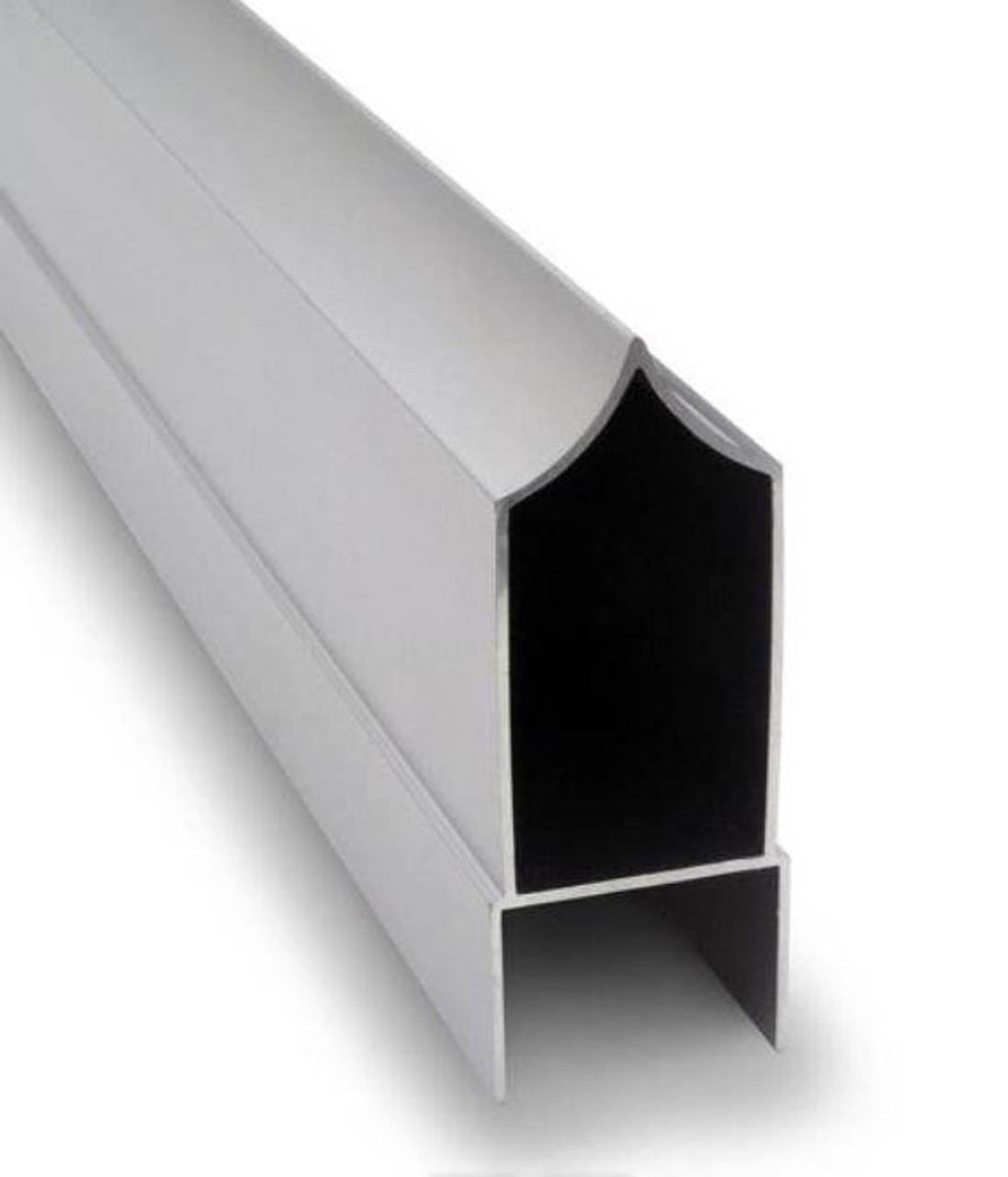 Headrail Antigrip For 1 Inch Thick Pilasters Clear Anodized Aluminum headrail-antigrip-for-1-inch-thick-pilasters-clear-anodized-aluminum