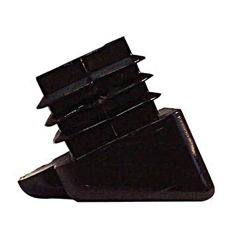Angled insert for 3/4" OD, 16-18 Gauge square tubing; black poly ...