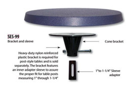 Shiffler Universal Replacement Cafeteria Table Stool Top, 12-3/4 ...