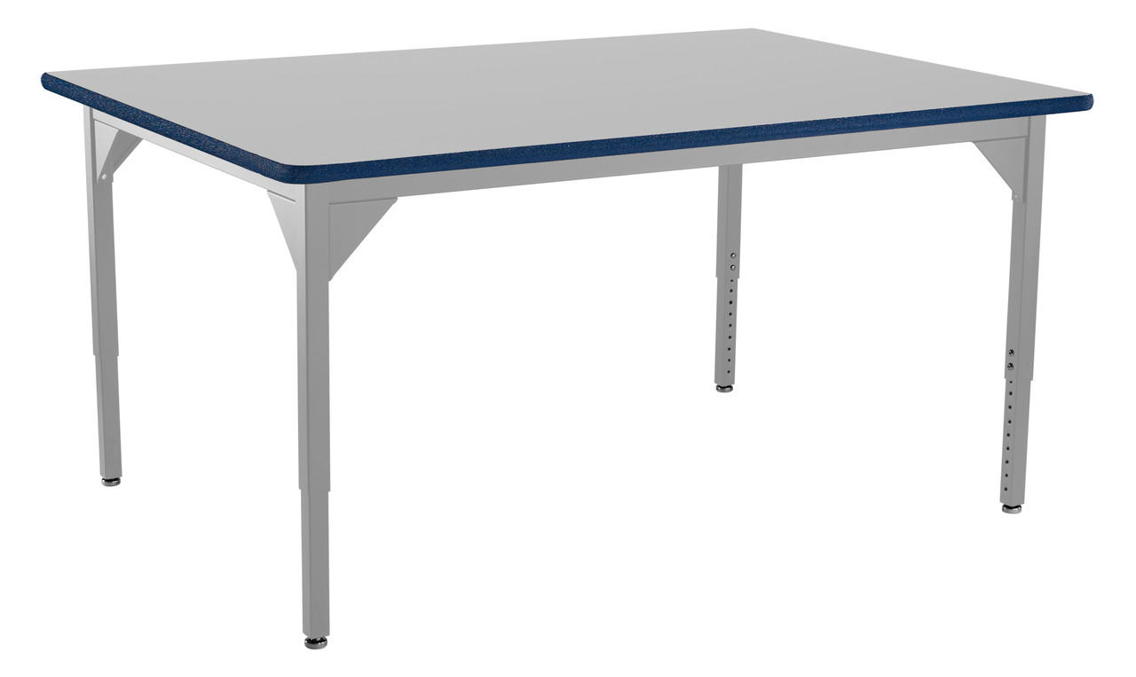 Buy NPS Heavy Duty Height Adjustable Steel Table, Gray Frame, 48 x 60 ...