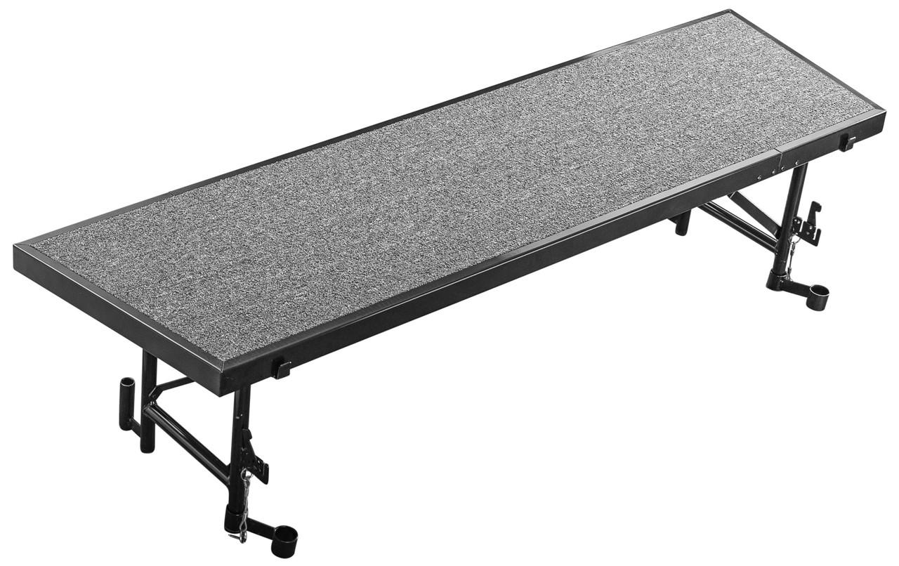 Buy NPS 18"x66"x16" Tapered Standing Choral Riser, Grey Carpet ...