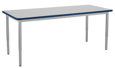 Buy NPS Heavy Duty Height Adjustable Steel Table, Gray Frame, 30 x 84 ...