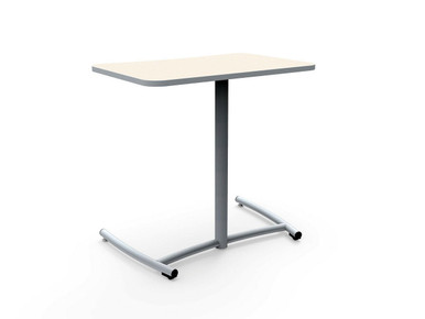 Buy KI Ruckus Fixed-Height Cantilevered Desk - 29" H - Rolling Base ...