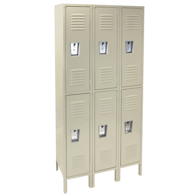 Buy Republic Double Tier Metal Locker 12"w x 12"d x 78"h 3 Wide ...