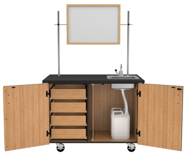 Buy NPS Mobile Science Cart with Inner Drawers and Pegboard and ...
