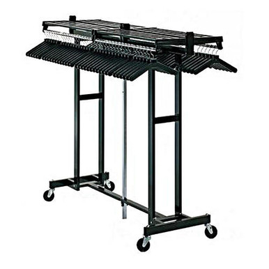 Buy Magnuson 6' hanger style folding Coat rack; Black; holds 72 coats ...