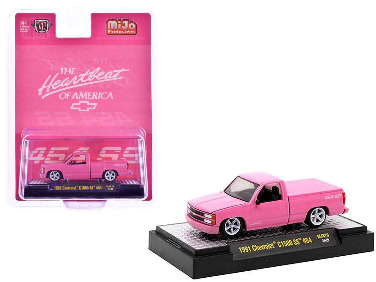 1991 Chevrolet C1500 SS 454 Pickup Truck Pink "The Heartbeat of America ...