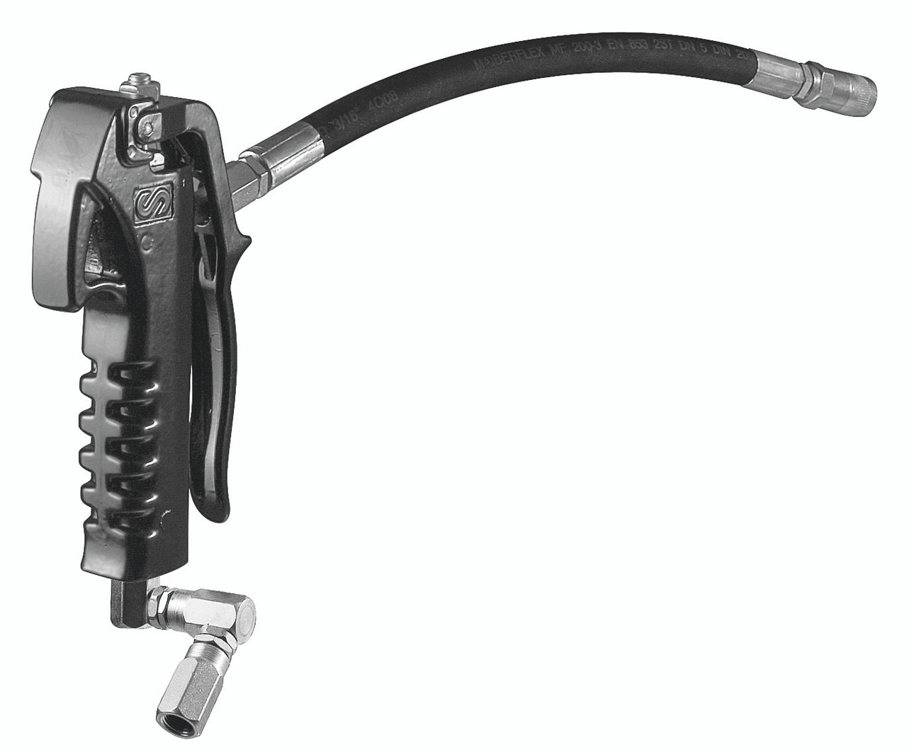 SAMOA Grease Control Gun with Z-Swivel c/w Rigid or Flexible Outlet