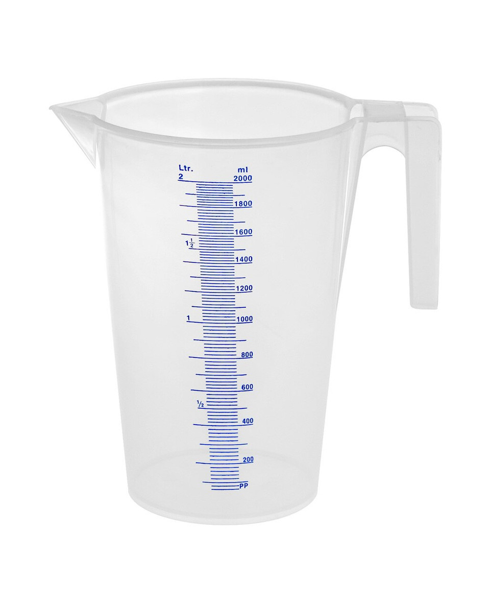 Graduated Plastic Measuring Jug, 2 Litre Capacity