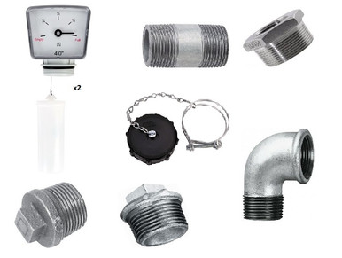 Tank Fitting Kit for Totally Enclosed Bunded Steel Oil Tanks - Various ...