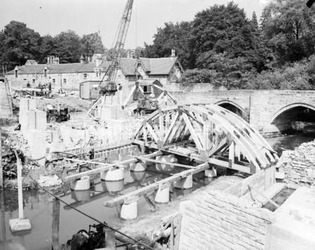 Old Fashioned Church And Bridge