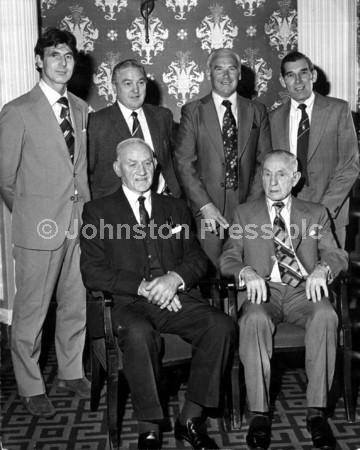 20241925-FOUR OF THE FAMOUS FIVE AT THE HIBS CENTENARY DINNER. L-R ...