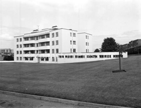 22577742-Exterior of Ravelston Garden in Edinburgh, July 1981. The ...