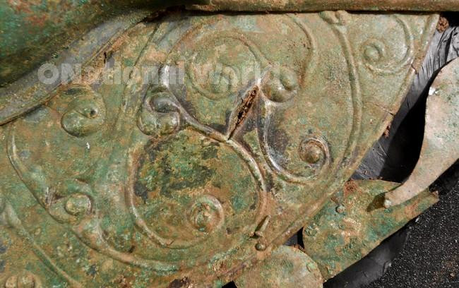 39658941-The shield she dug up in Pocklington as part of an amazing ...