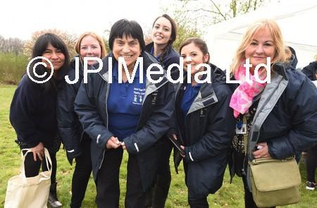 39411006-WIGAN - 13-04-22 from left, Elsa Devers, Michelle Chadwick ...