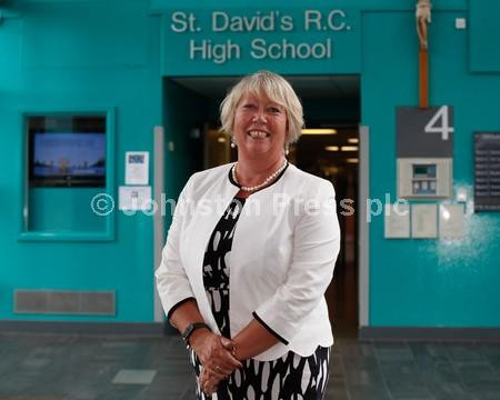 34948893-19 6 17 retiring Headteacher Wendy Sutherland at st Davids RC High School, Dalkeith ...