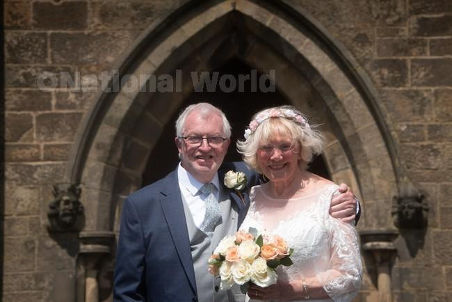 39732765-Wedding of Dorothy Brooks and David Kirkham, both aged 80, at ...