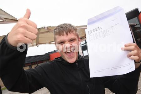 39546810-Oxclose Community Academy pupil Mason William celebrates his ...