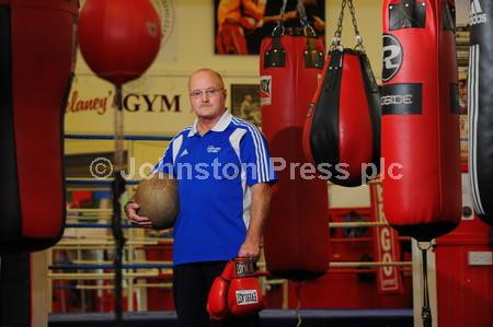 25740155-Frank Delaney in the Springhill Amateur Boxing Club gym in ...