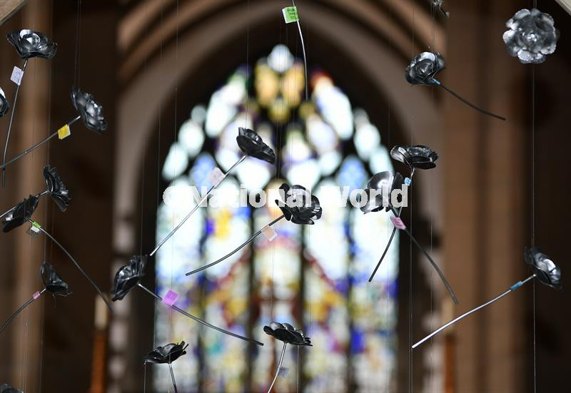 40035730-Roundabout Roses a breathtaking display of steel roses which ...