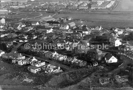 22657668-Aerial view of Rosebank, Lockerbie after the crash of Pan Am ...