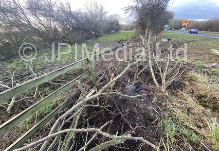 39319818-The scene of a RTA A689 westward between Newton Bewley and ...