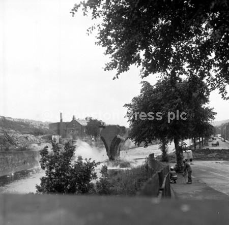 20241725-A demolition crew blow up the Hawick-Teviot viaduct over the ...