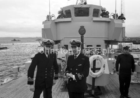 20242020-Prince Charles takes charge of the minesweeper HMS Bronington ...
