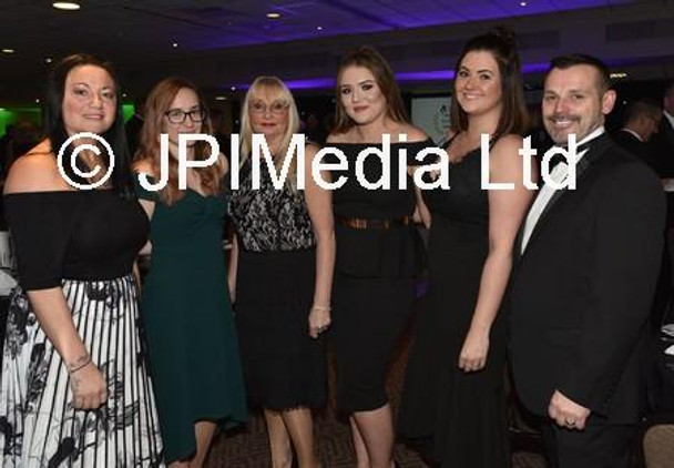 38363758-Photo: David Hurst Wigan Business Awards. From left, Joanne ...