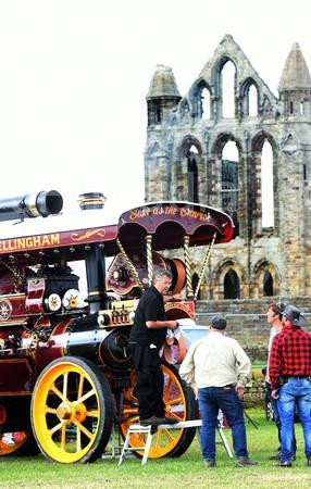 39075424-Enthusiasts at the Whitby Traction Engine Rally which is on ...