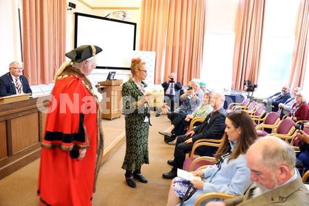 39479535-Wellingborough, Anita Neil presented with the freedom of ...