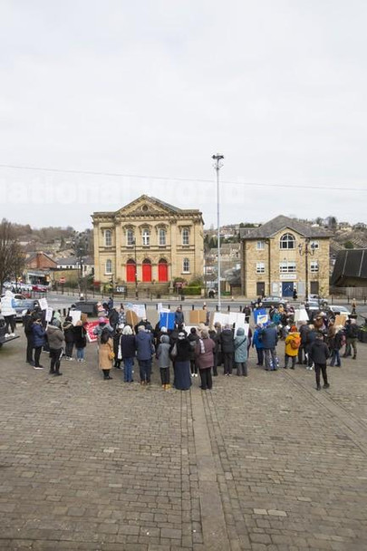 39673097-Save Batley Baths protest in Batley town centre. - National ...