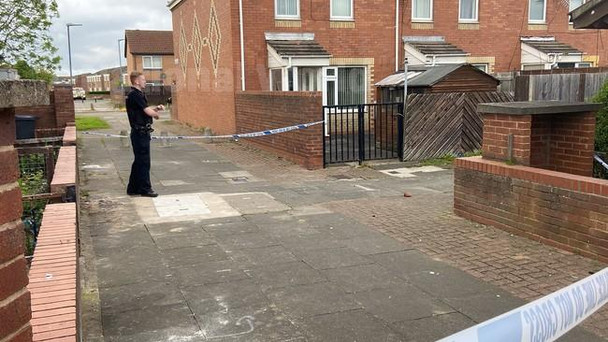 39718135-Police and scene of crime officers at a incident at Spurn Walk ...