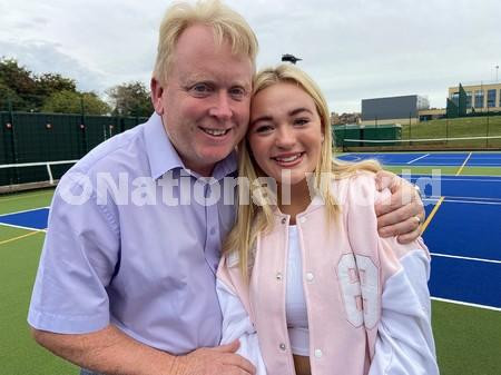 39546707-Headteacher Mark Tilling with student Macey Fleetham-Reid at ...
