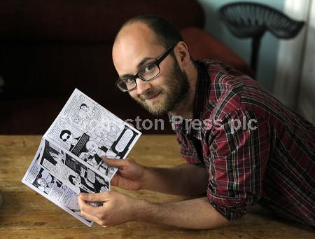 25430815-Comic artist Edward Ross. With his comic books Filmish and ...