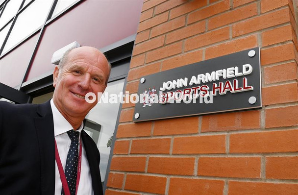 39820153-BLACKPOOL - 10-07-23 Retiring PE school teacher John Armfield, at the official opening ...