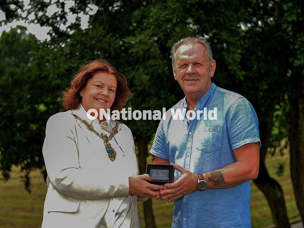 39827370-Mayor Patricia Logue presents Billy Page, Community ...