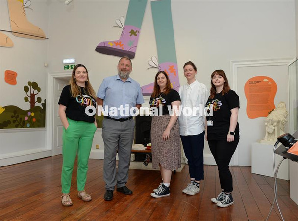 39843450-Pictured at the Giants of Rotherham exhibition at Clifton Park ...