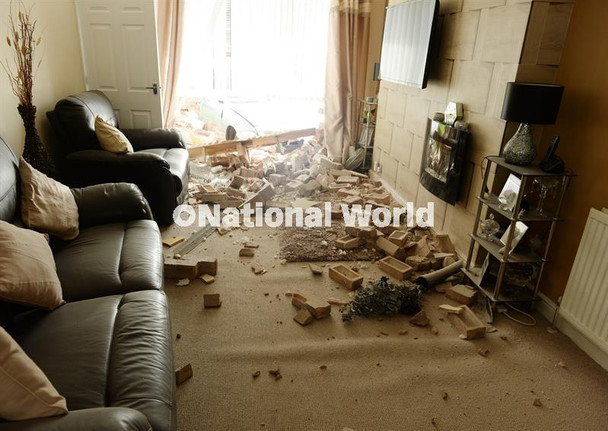 39855470-Car driven into a bungalow at St Alban's Way, Wickersley. YPN ...