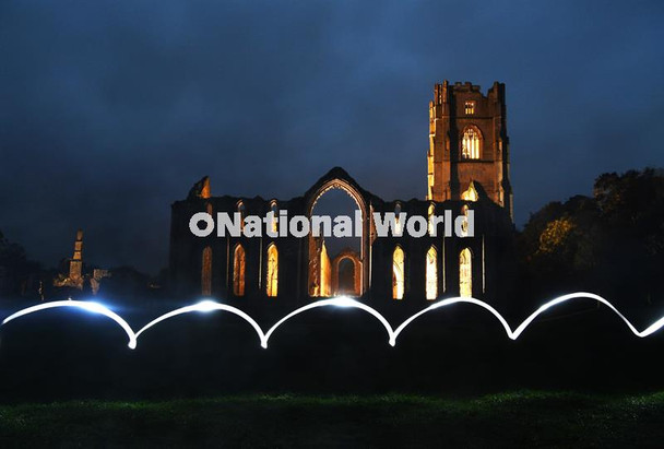 39871108-Fountains Abbey & Studley Royal floodlit nights. Photographed ...