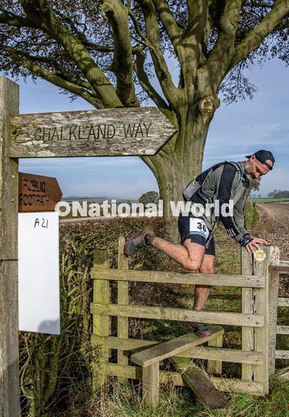39885995-Competitors make their way above Deep Dale taking part in the ...