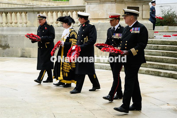 39890199-Pictured is: Adm. Jonathon Band, Mayor of Portsmouth ...