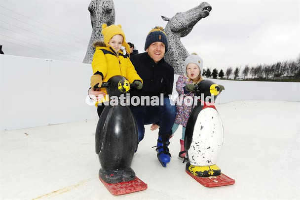 39908088-Kelpies Ice Rink; 16/12/2023; Falkirk; Helix Park; Outdoor ice ...