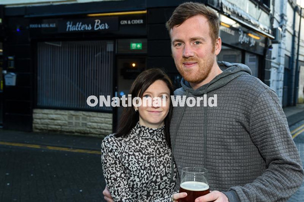 39913829-Joe and Sarah Ashworth co-owners of Hatters Bar which has ...
