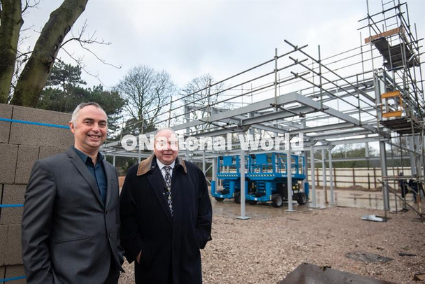 39914099-Framework for the new studio and education centre has gone up ...