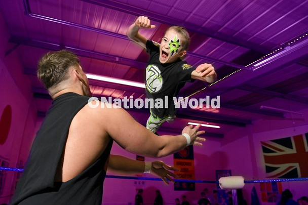 39926717-Pro Wrestler Tornado Zakk Travis, nine, competing with World ...