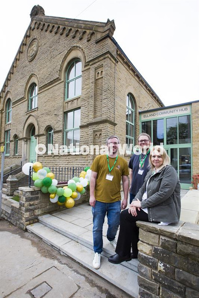 39964606-Opening of the Elland Community hub. Trustees, from the left ...
