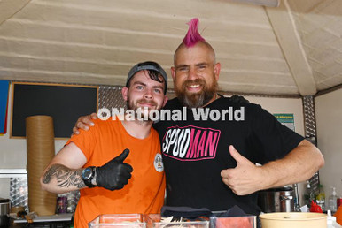 40354536-Spud Lad, Dan Ashcroft,left, with TikTok sensation Spudman who ...