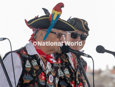 40366007-The Whitby Tiller Men perform at the bandstand as part of ...