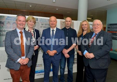39530992-Pictured at the launch of the Derry Journal 250 exhibition at ...